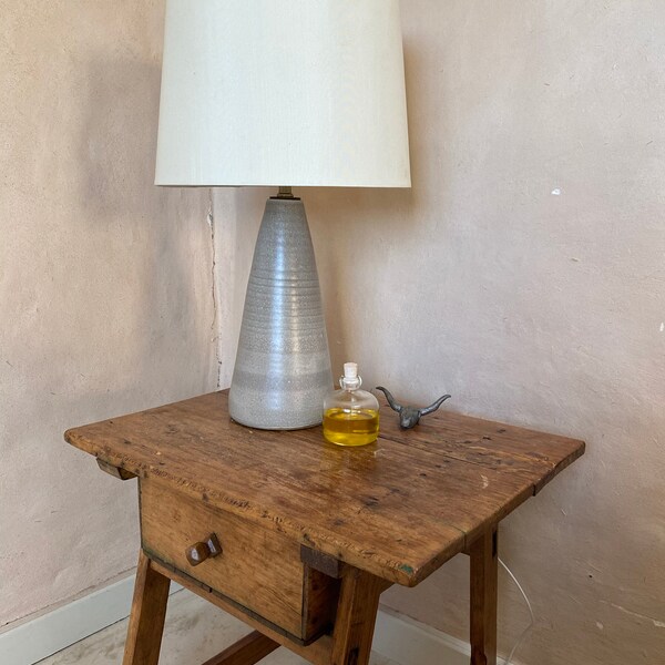 Ceramic Table Lamp | Rib Top Bottle | Fieldmouse | 2C - Etsy