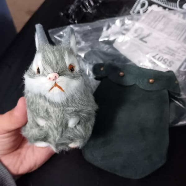 LARP Pet Pouch: Medieval Rabbit Plush, Cosplay Accessory - Etsy