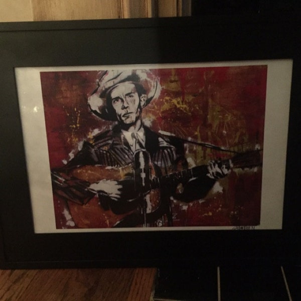 Print 18x12" - Hank Williams Sr. - Ramblin' Man - Country Music Legend ...