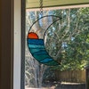 Entrance or Window Decor Contemporary Sun Rays Stained Glass Panel - Etsy