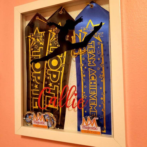 Personalized Dance Shadow Box Competition Pin Holder Display Case Dance ...