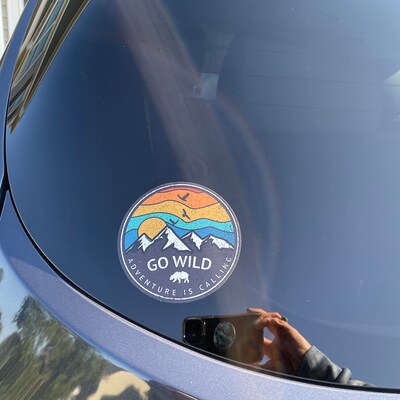 Go Wild Adventure is Calling Car Vinyl Sticker Decal Bumper Sticker for ...