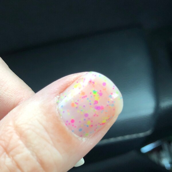 FRECKLES: NEON Uv/blacklight Glitter Pop Nail Polish Topcoat/ Indie ...