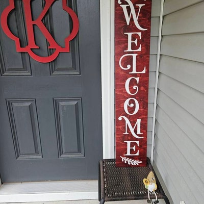 Front Porch Welcome Sign 5 Foot Welcome Sign Crazy Dogs Sign Beach ...