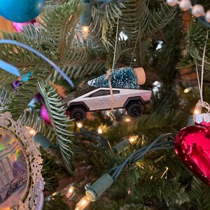 Ford F-150 Pickup Raptor Carrying Christmas Tree Yellow Ford - Etsy