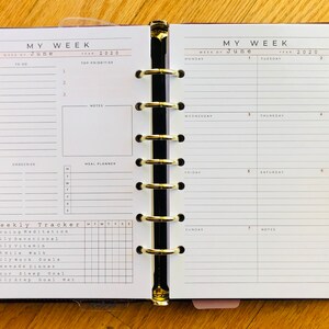 Weekly Planner Printable, Week at a Glance Printable, Weekly Planner ...