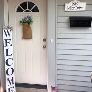 Fancy House Number Engraved Plaque Large Housewarming Gift | Etsy