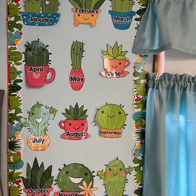 Cactus Birthday Bulletin Board Set - Etsy