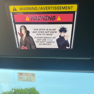 Car Warning Sticker - Etsy