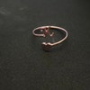 Dainty Initial Heart Ring in Rose Gold, Gold, Sterling Silver Mothers ...