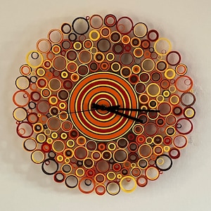 Wall Clock, Paper Clock, Colorful Clock, Custom Clock for Wall, Kids ...