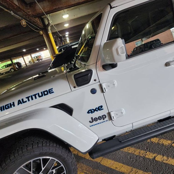 Custom Black Lettering Sticker Decal for Hood With an Outline | Set of ...