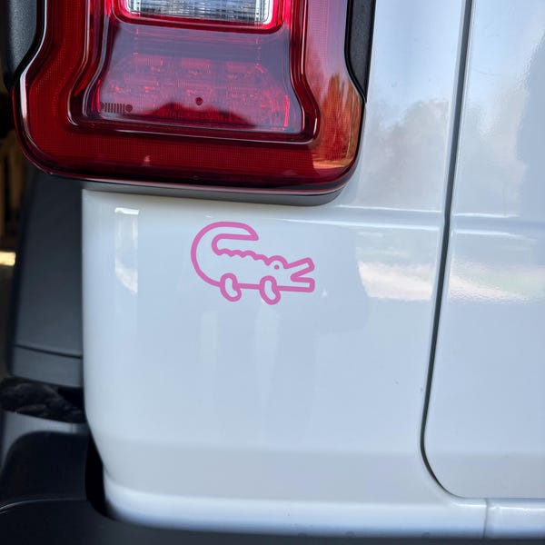 Alligator Decal - Multiple Colors and Sizes - Car Decal, Vinyl Decal ...