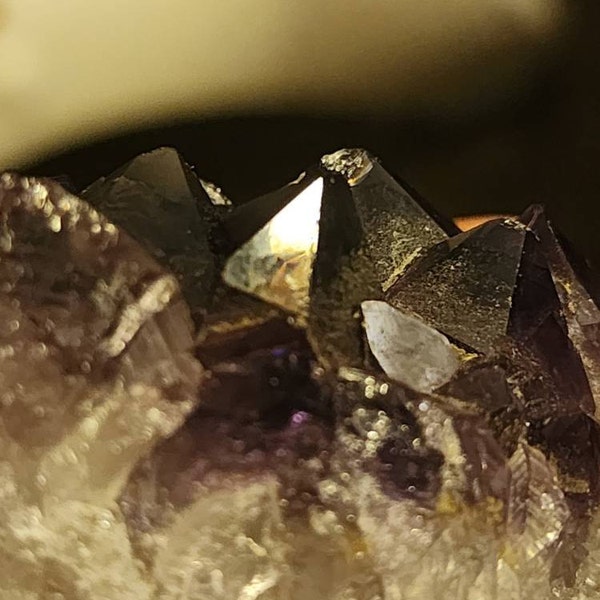 Natural Amethyst Geode Cluster-purple Quartz Crystal Cluster Raw ...