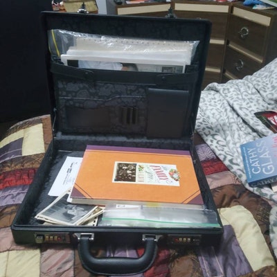 Tassia Bonded Leather Expandable Attache Case Cognac - Etsy UK