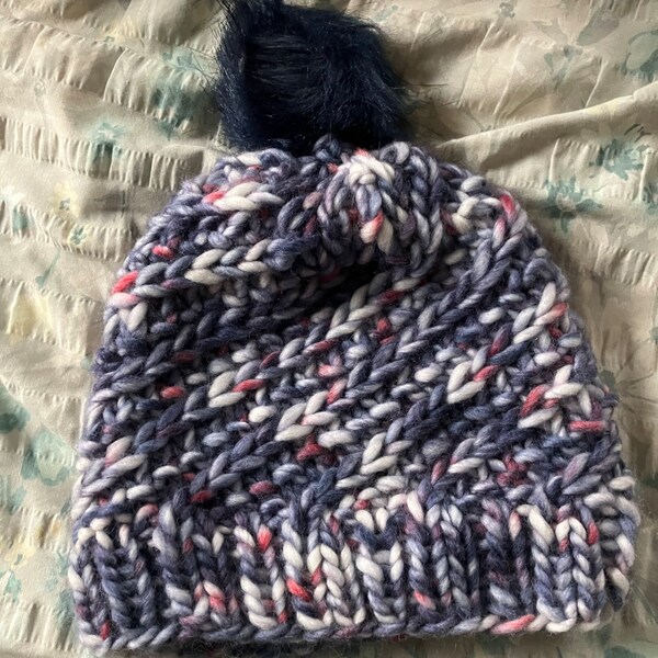 KNITTING PATTERN - the Gales of November Hat, Super Bulky Knit Hat ...