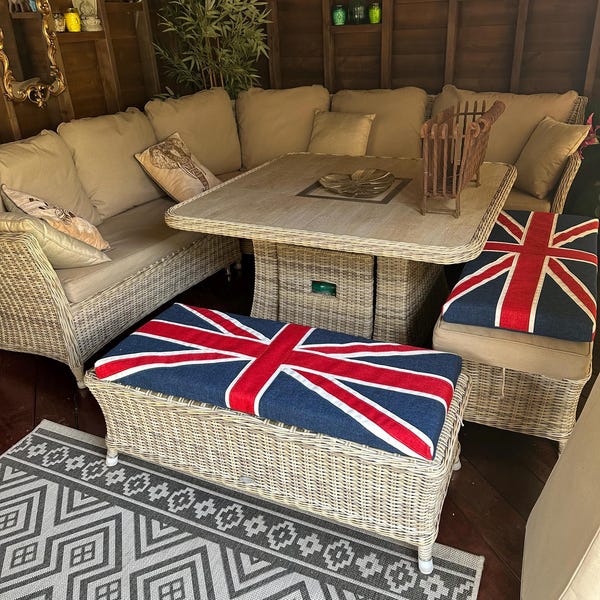 The Union Jack Chenille Cushion - Etsy