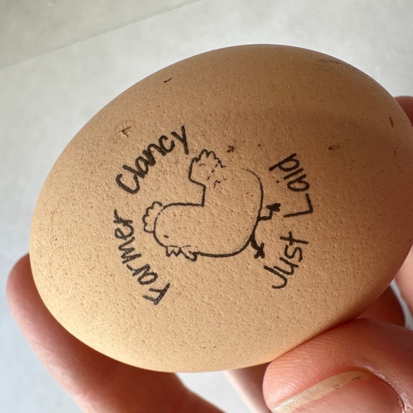 Custom Self Inking Stamp for Egg Stamp, Personalized Egg Stamp Farm ...