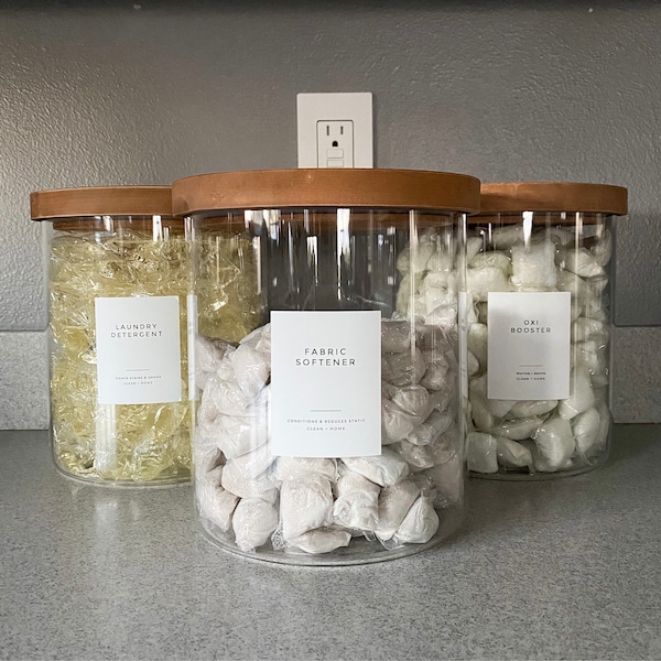 Clean+home Cleaning and Laundry Labels • Water and Oil Resistant ...