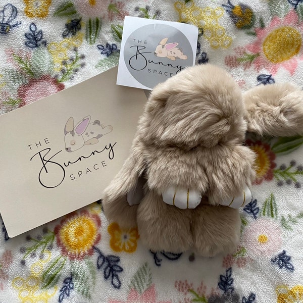 Faux Fur Bunny Rabbit Keychain Bag Charm - Etsy