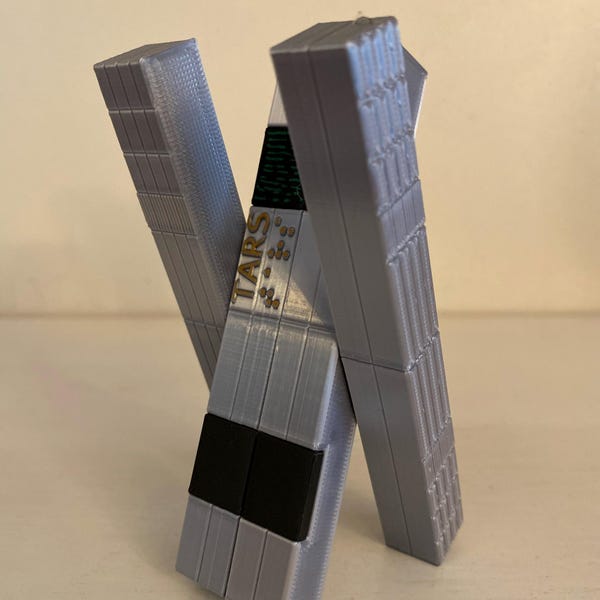 Interstellar Movie - TARS. CASE. & KIPP Robot Custom Model Figure 3D ...