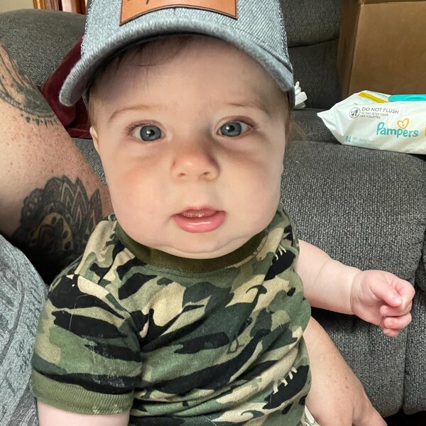 Custom Toddler Ball Cap Hat With Mesh Back, Infant Hat, Signature Hat ...