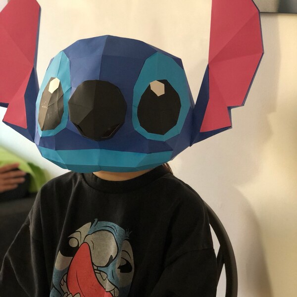 STITCH MASK DIY /costume - Etsy