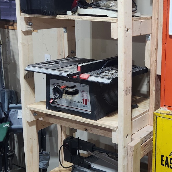 Transforming Shelf /workbench Plans, Convertible Table/shelf Build ...