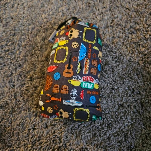 Friends Padded Drawstring Bag Pipe Pouch Sunglasses Case Keychain Key ...