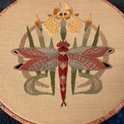 Crewel Work Embroidery Kit pomegranates and Rowan - Etsy