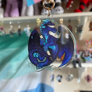 Starflight Wings of Fire Wof Double Sided Acrylic Charm Keychain Dragon ...