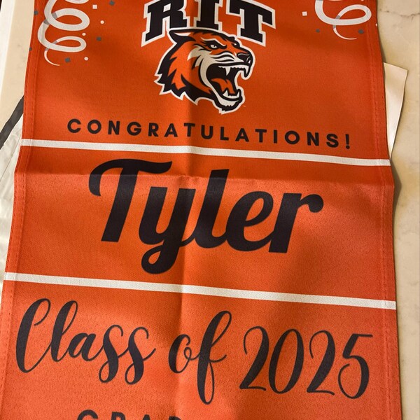 Custom Graduation Flag, Graduate Yard Sign, College Grad Flag, College ...