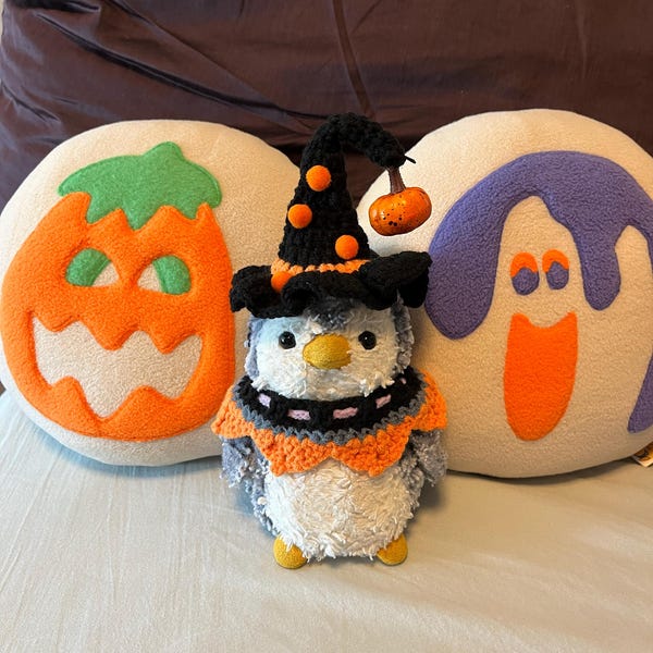 Adorable Crocheted Plush Burger Costume Peanut Toy Hat and Bag Set for ...