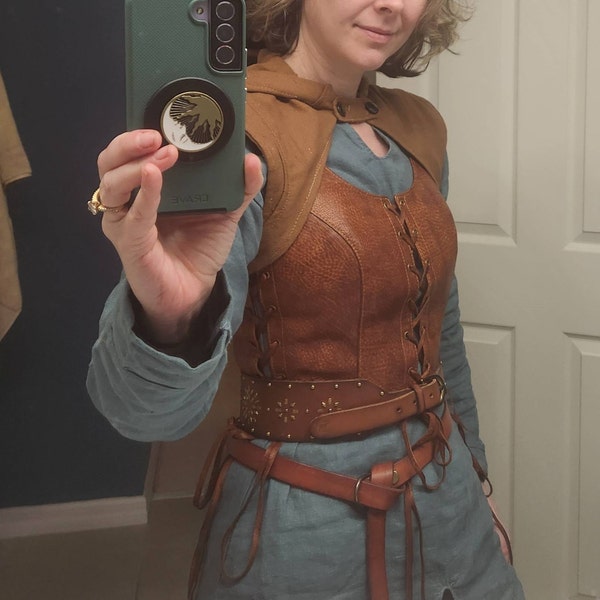Custom Leather Viking Bodice and Bracers: Renaissance Faire Medieval ...