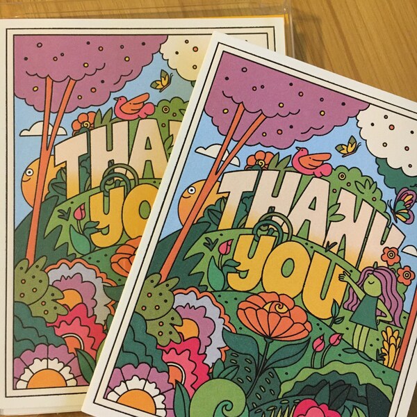 Thank You Naturally Boxed Set of 6 Cards and 6 Envelopes Blank Inside ...