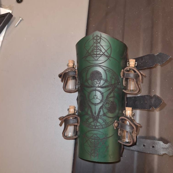 Alchemist Bracer With Magic Transmutation Triangle Wizards Sorcerers ...