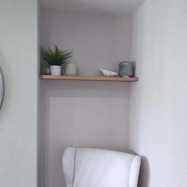 Deep Shelf 30cm With J Lip Brackets, Custom Size, Reclaimed Solid Wood ...