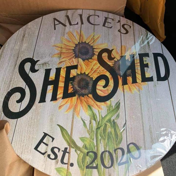 Personalized She Shed Sign She Shed Decor Gift for Her Garden Signs ...