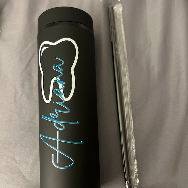 Personalized Dentist Tooth Tumbler Cup, Dental Hygiene Gifts, Dental ...