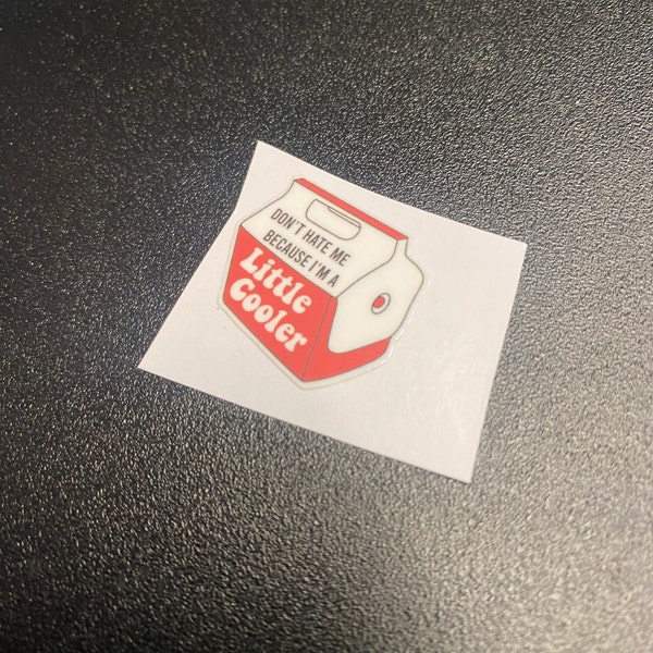 Little Cooler Vinyl Sticker, Vinyl Decal Sticker for Laptops, Cars ...