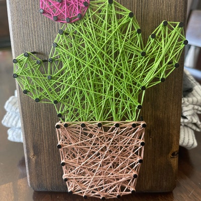 DIY Cactus String Art Kit - Etsy