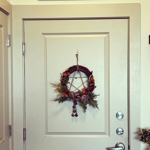 XL Customizable Intention Crescent Moon Wreath/ With Spell - Etsy