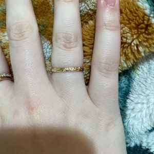 Solid 14k/9k Gold Twisted Signet Ring, Minimalist Gold Ring, Small/tiny ...