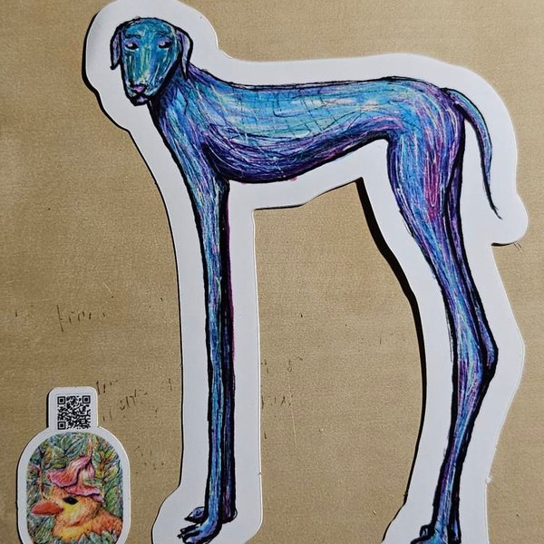 Big Weirdcore Cursed Dog Artist Sticker Vinyl Decal | Strange Lorge ...