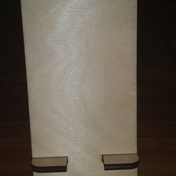 Custom Wood Phone Stand With Personalized Message (handwritten or Typed ...