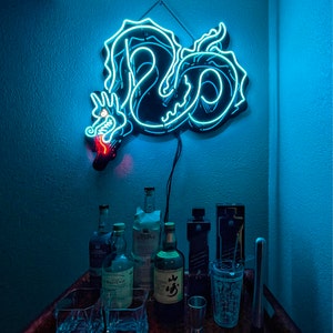 White Dragon Real Neon Sign Scaled Replica From Blade Runner With ...