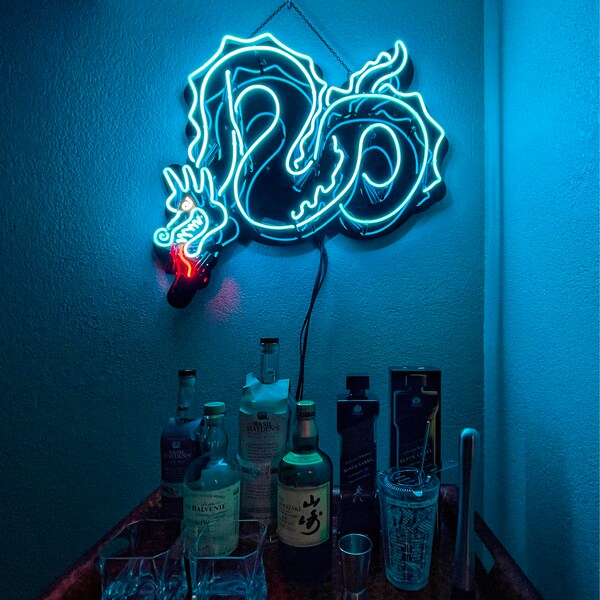 White Dragon Real Neon Sign Scaled Replica From Blade Runner - With ...
