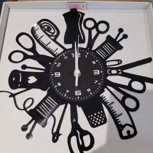 Wall Clock Tools Carpenter Artist Mason Plumber Mechanic Garage Tools ...