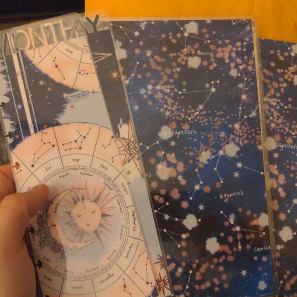 Celestial Planner Dividers. Available for Pocket, Personal, Foxy Fix ...