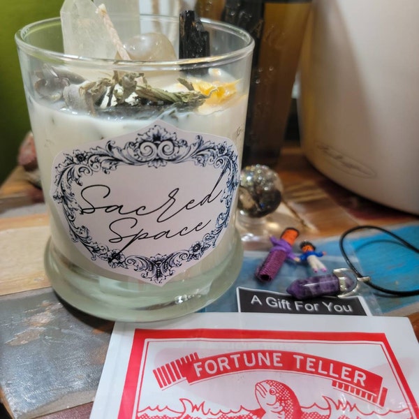 Sacred Space Candle, Witchcraft Candle, Ritual Candle, Spell Candle ...